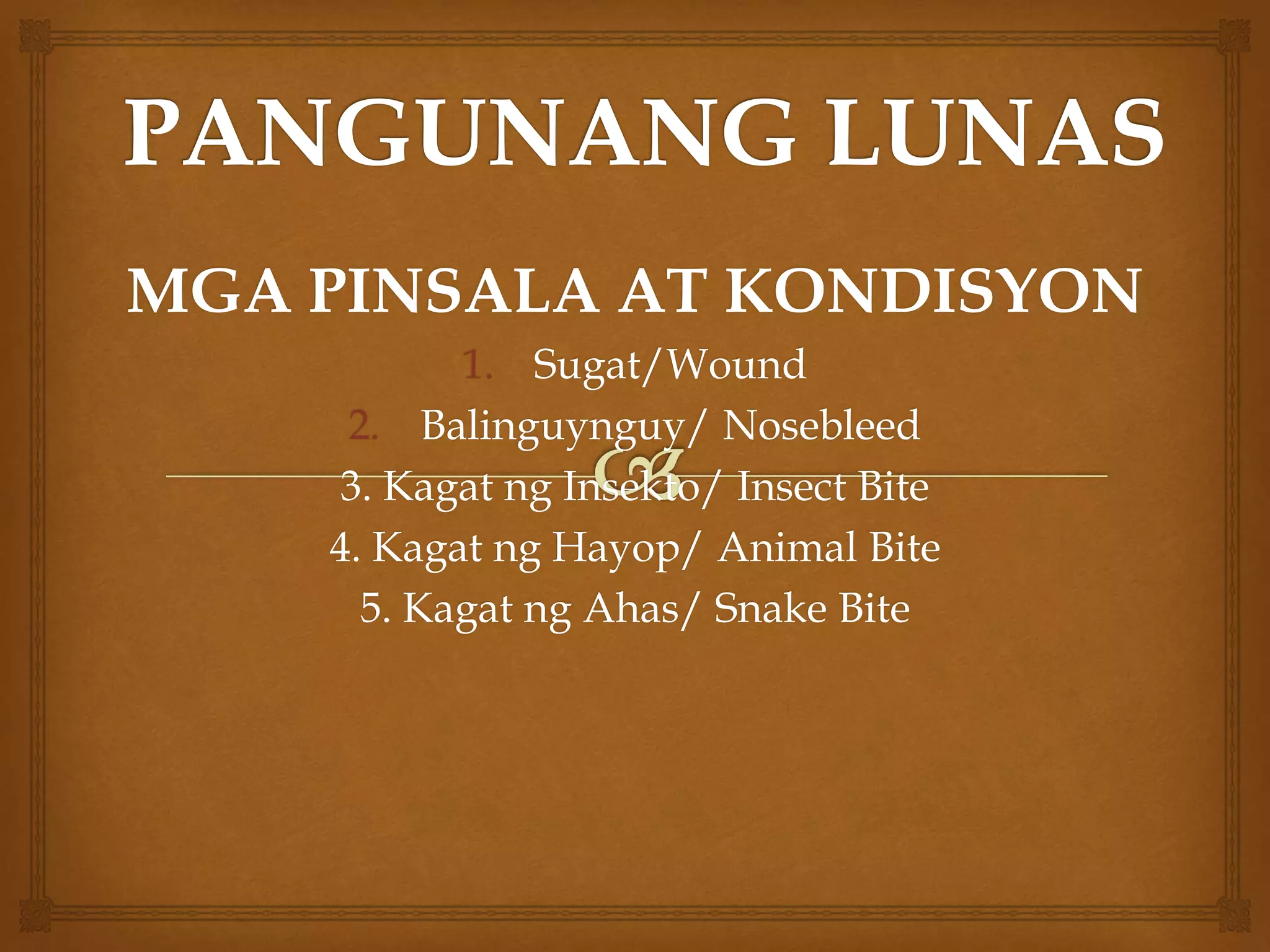 mga pinsala at kondisyon sa pagsasagawa ng badaging.pptx