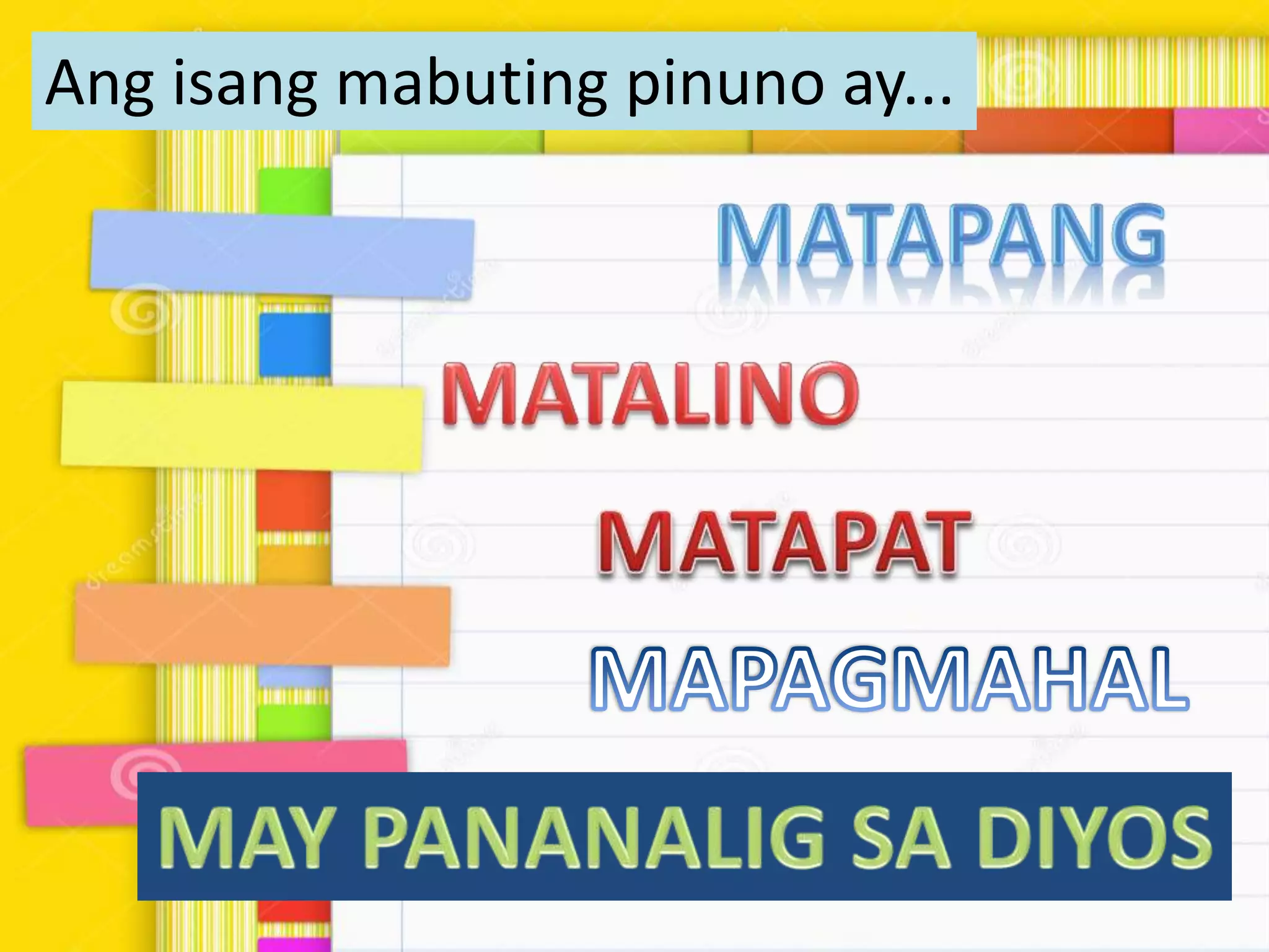 Mga pinuno ng Pilipinas | PPTX