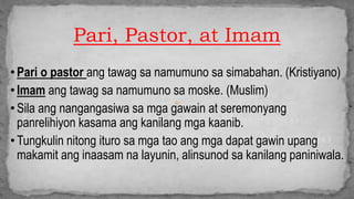 Mga pinuno sa komunidad | PPTX