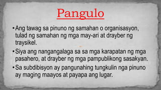 Mga pinuno sa komunidad | PPTX