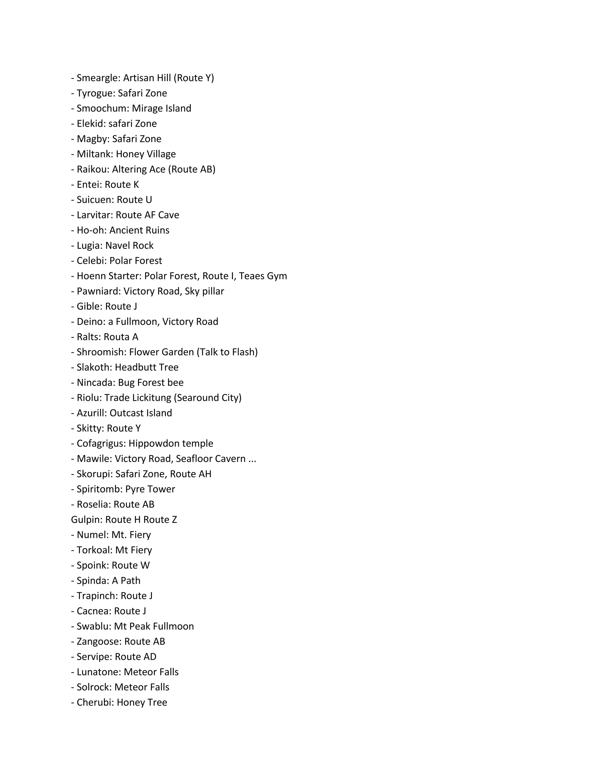 Mga pokemon flora sky jan ito na ung wlk through guide after ng kyogre at groudon event | PDF