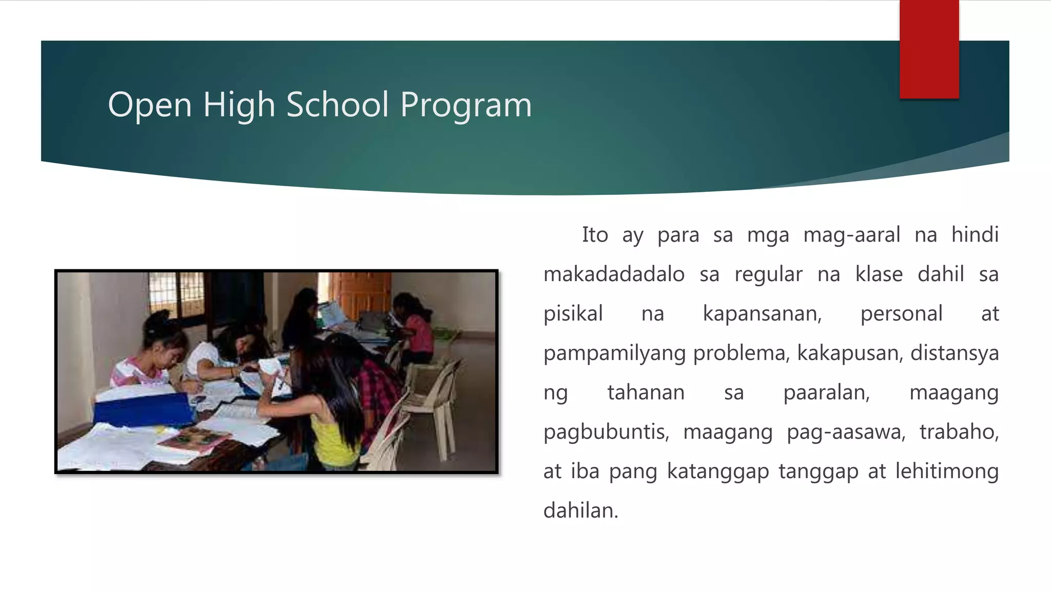 Mga Programa ng Pamahalaan para sa Pagkakapantay-pantay sa Edukasyon | PPTX Mga Programa ng Pamahalaan para sa Pagkakapantay-pantay sa Edukasyon | PPTX