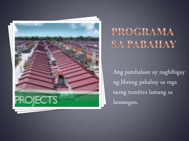 Mga programa ng pamahalaan sa pagpapaunlad ng bansa hernandez 6 srl | PPT
