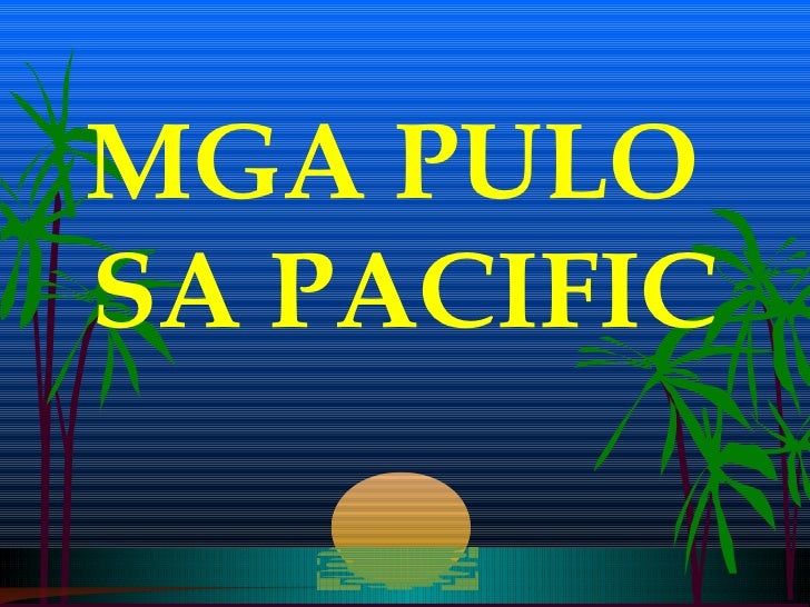 Mga pulo sa pacific