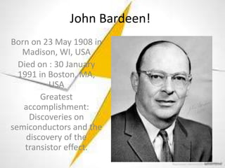 John Bardeen | PPTX