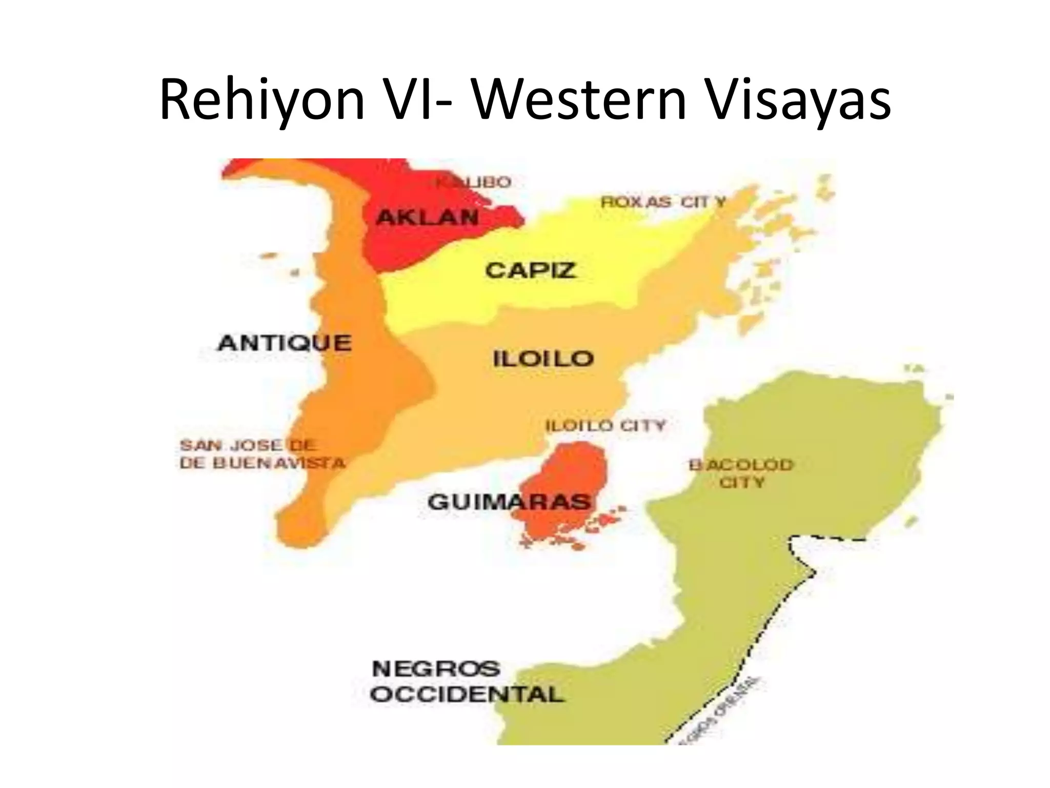 Mga rehiyon sa visayas | PPTX