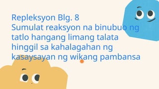 Mga Repleksyon Filipino. 11 [Autosaved].pptx