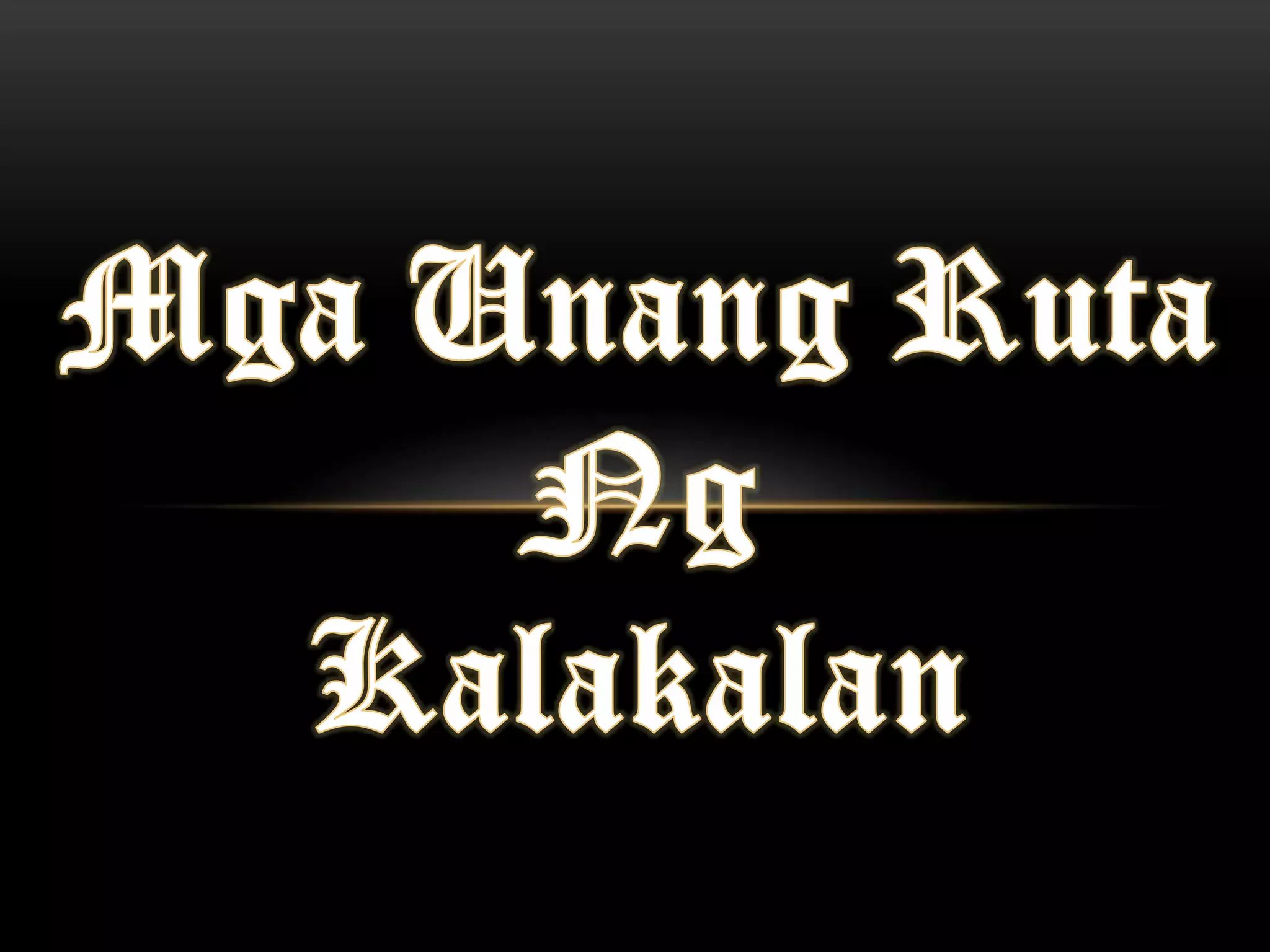 Mga ruta ng kalakalan | PPTX