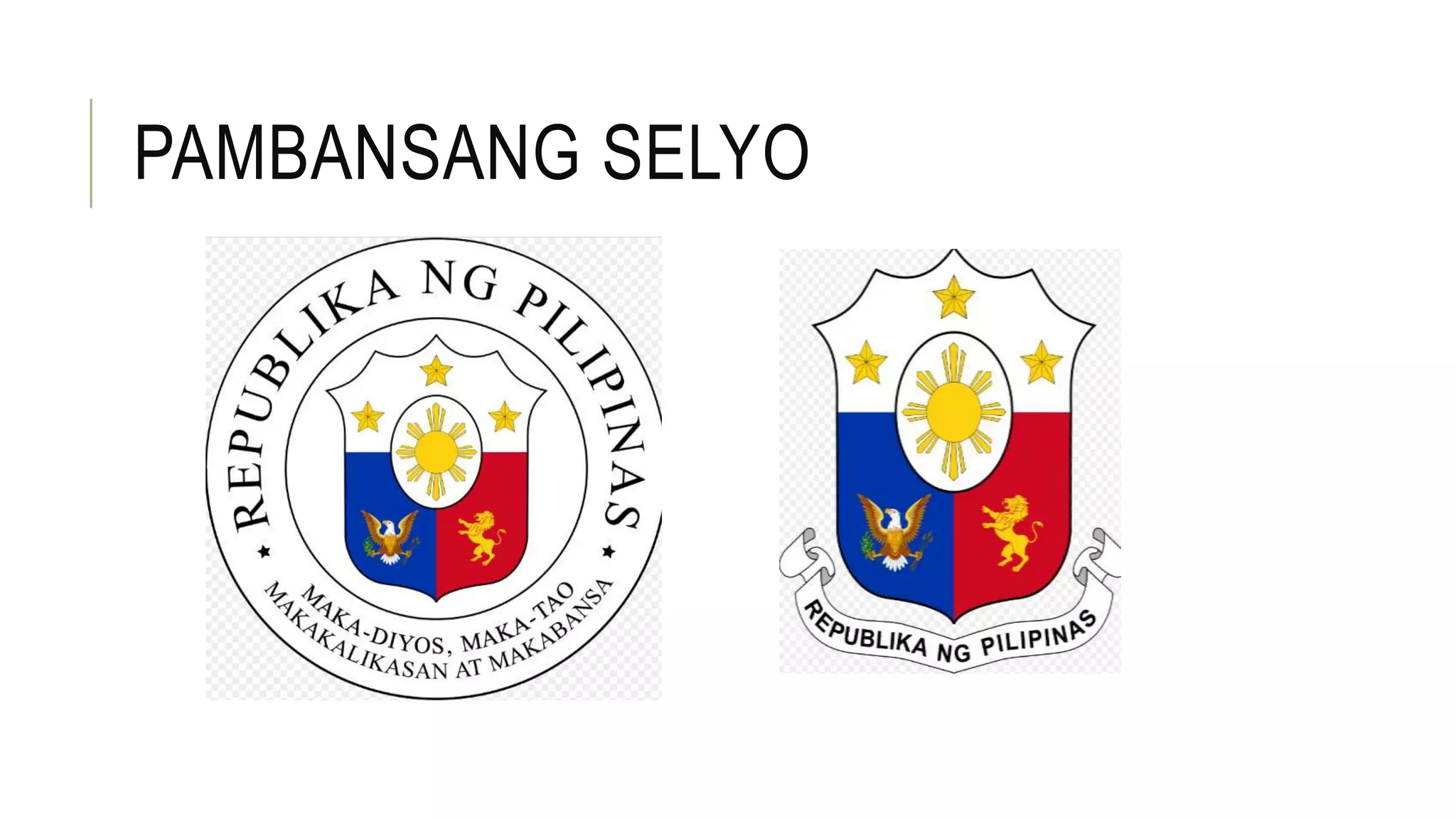 Mga sagisag ng bansang pilipinas | PPTX