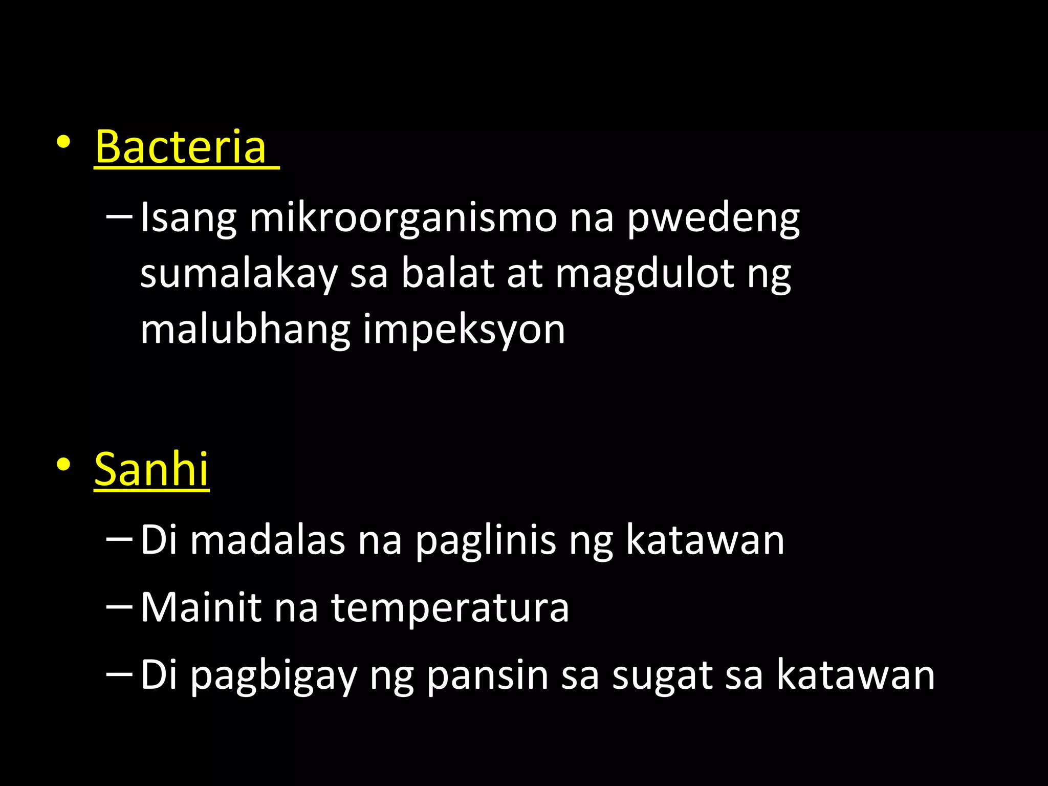 Mga sakit sa balat sanhi ng bacteria | PPT