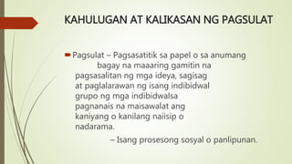 Mga Salalayang Kaalaman sa Pagsulat | PPTX