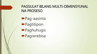 Mga Salalayang Kaalaman sa Pagsulat | PPT