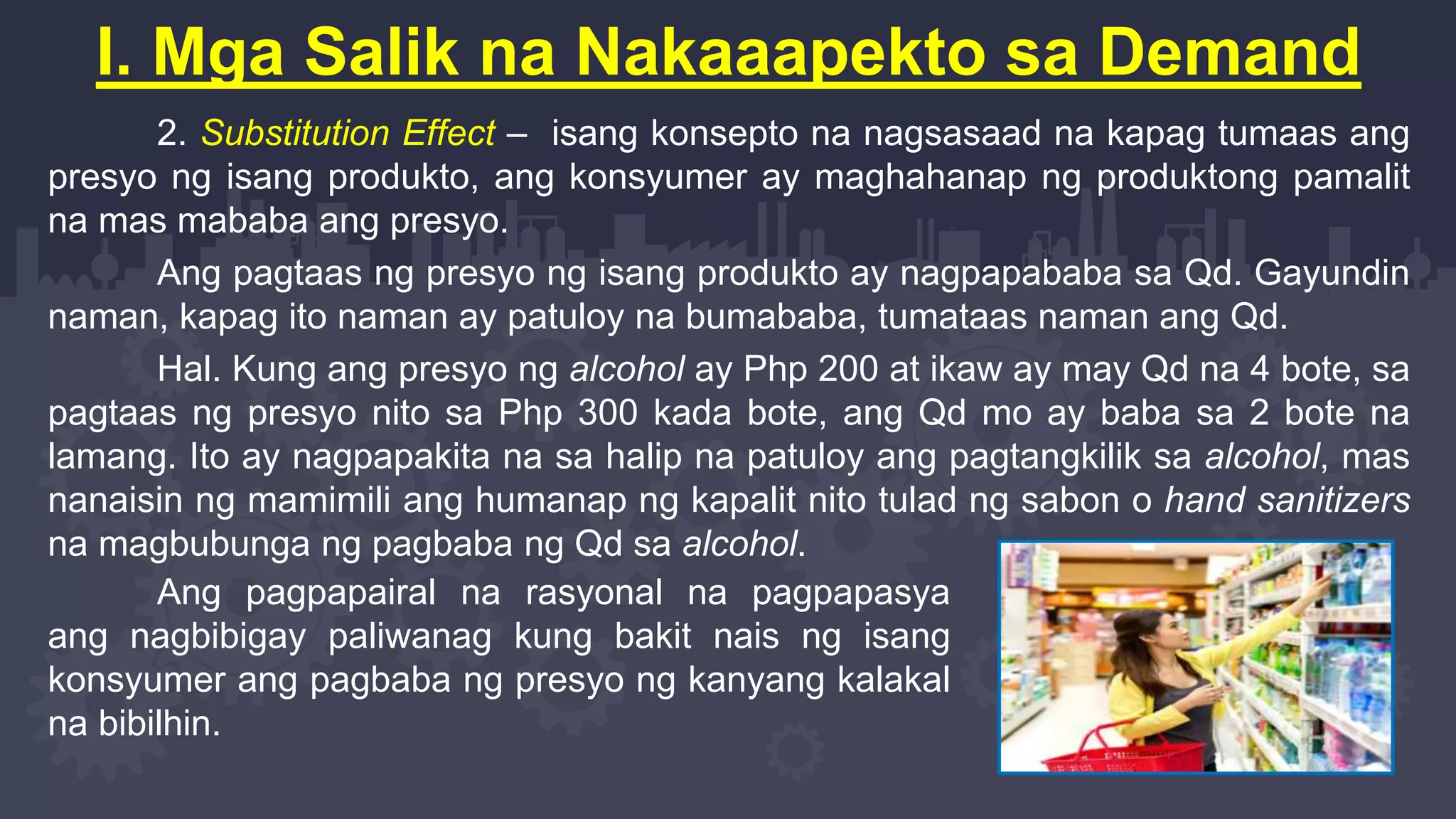 Mga Salik na Nakaaapekto sa Demand | PPTX