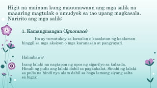 Mga salik na nakaaapekto sa pananagutan ng tao | PPTX