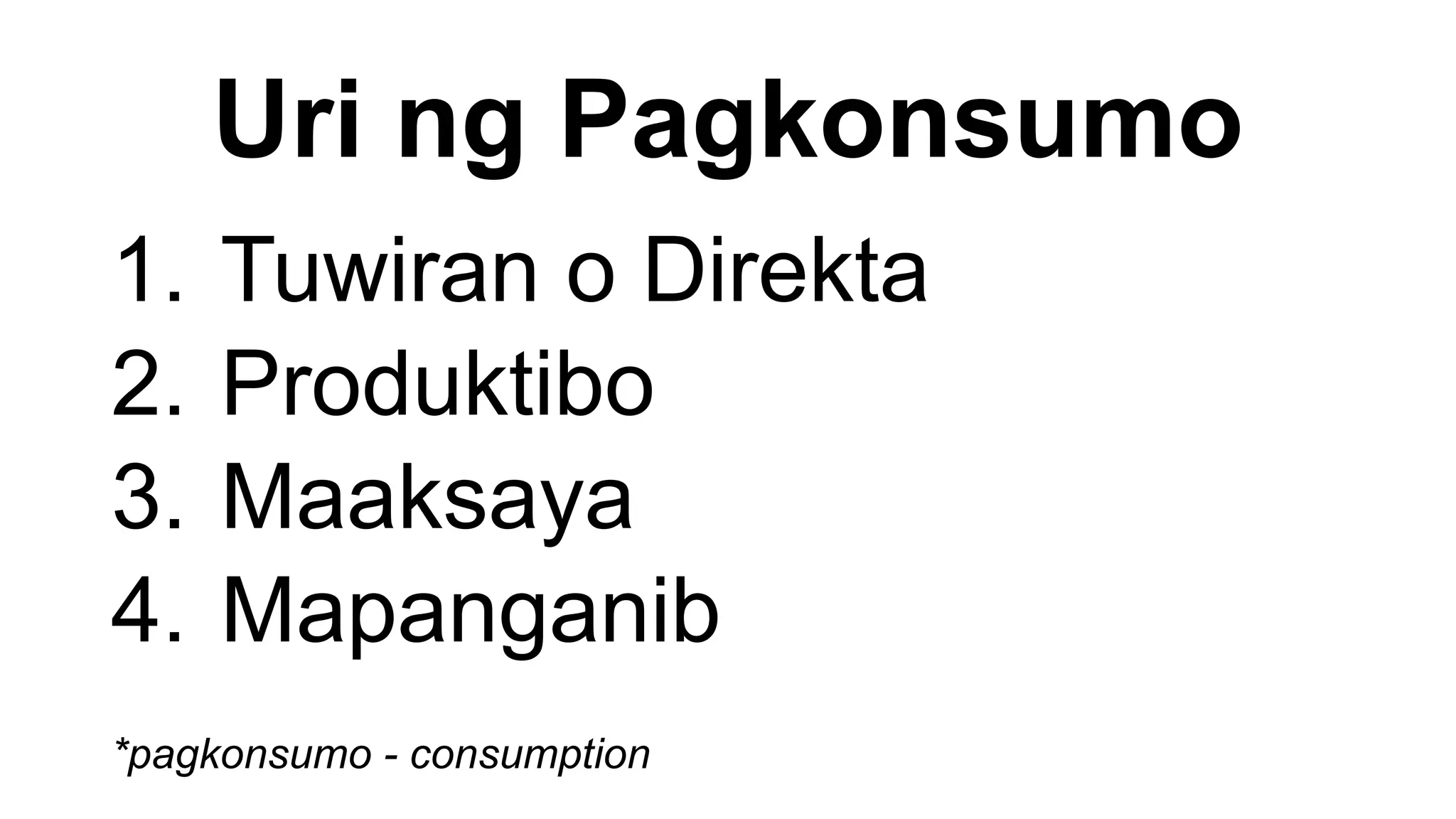 Mga Salik na Nakakaapekto sa Pagkonsumo Part 2.pptx