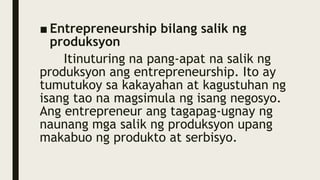 MGA SALIK NG PRODUKSIYON.pptx