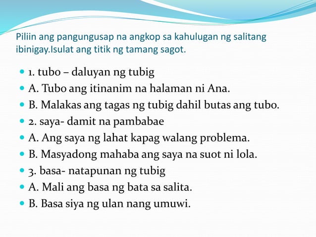 Mga Salitang Iisa ang Baybay ngunit Magkaiba.pptx