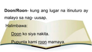 Mga Salitang Tumutukoy sa Lugar | PPTX