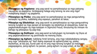 Mga sangay ng pilosopiya | PPTX