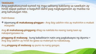 MGA SAWIKAIN at SALAWIKAIN- Mga Gabay sa Buhaypart 1.pptx