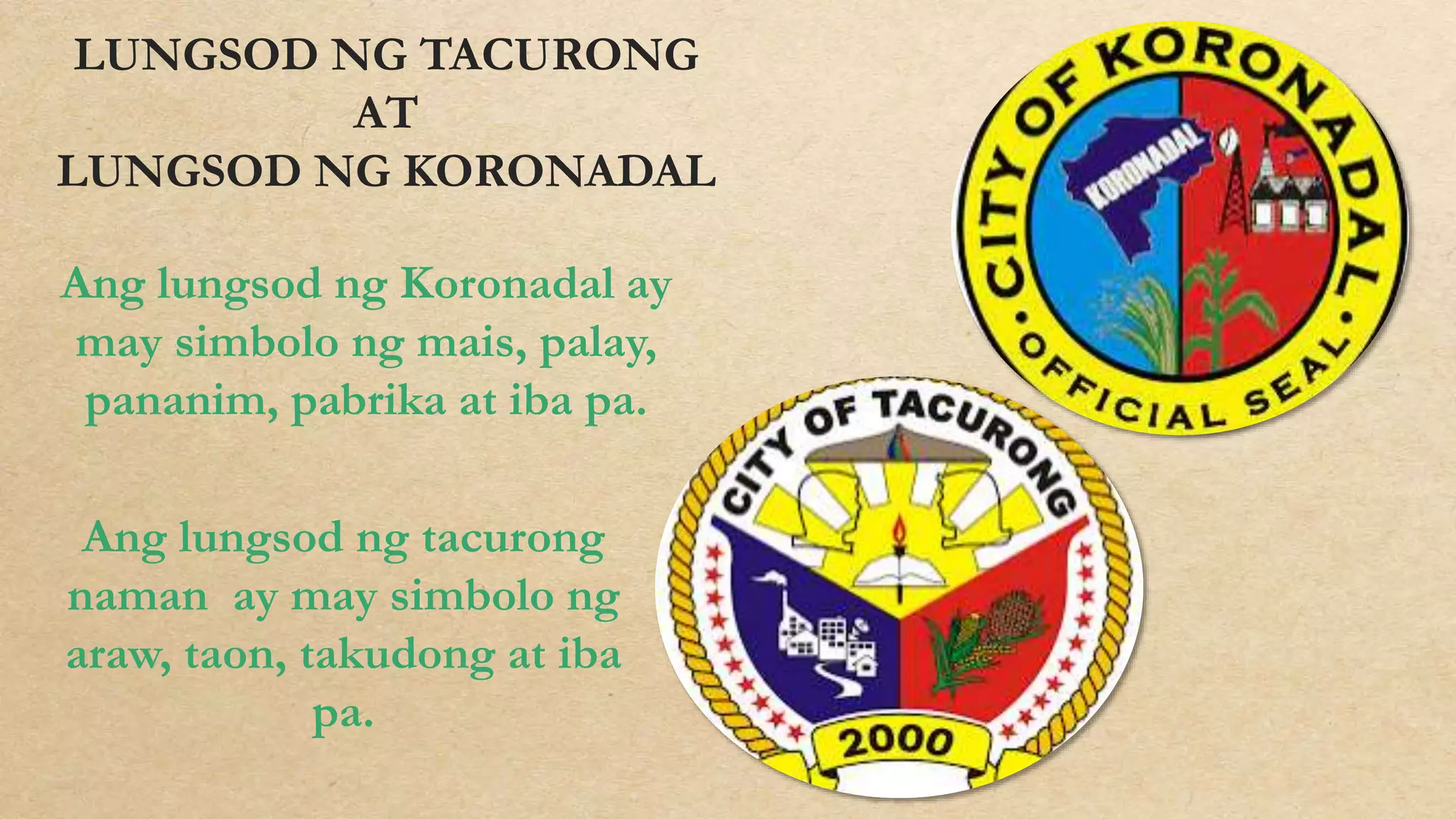 Mga Simbolo At Sagisag Na Nagpapakilala Sa Ibat Ibang Lalawigan Pptx