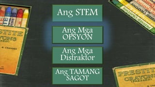 Mga simulaing dapat sundin sa pagbuo ng pagsusulit | PPTX