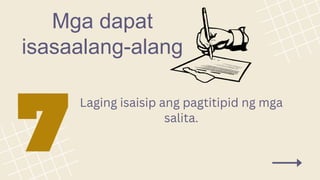 MGA SIMULAIN NG PAGSASALIN, PAGSASALING TEKNIKAL AT PAGSASALING ...