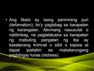 Mga simulain, tungkulin, alituntunin at batas ng Pamahayagan | PPTX