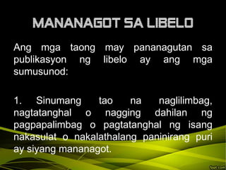 Mga simulain, tungkulin, alituntunin at batas ng Pamahayagan | PPTX