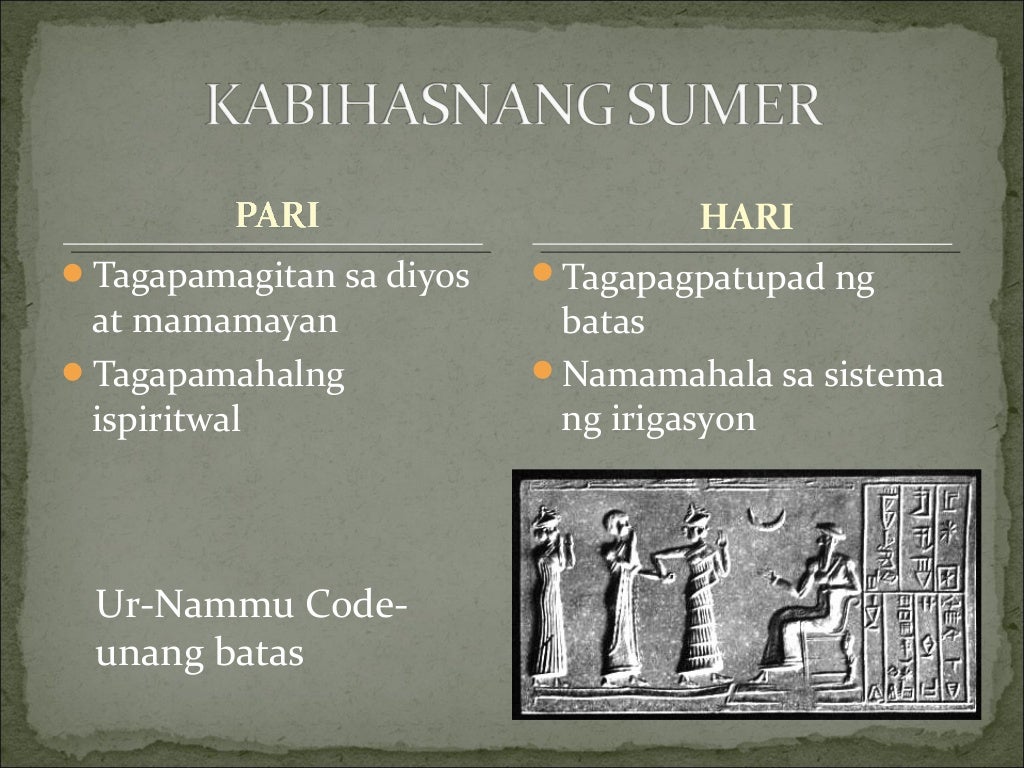Mga Sinaunang Kabihasnan Sa Asya Kabihasnang Sumer 2013