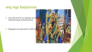 Mga sinaunang kabihasnan sa asya | PPTX