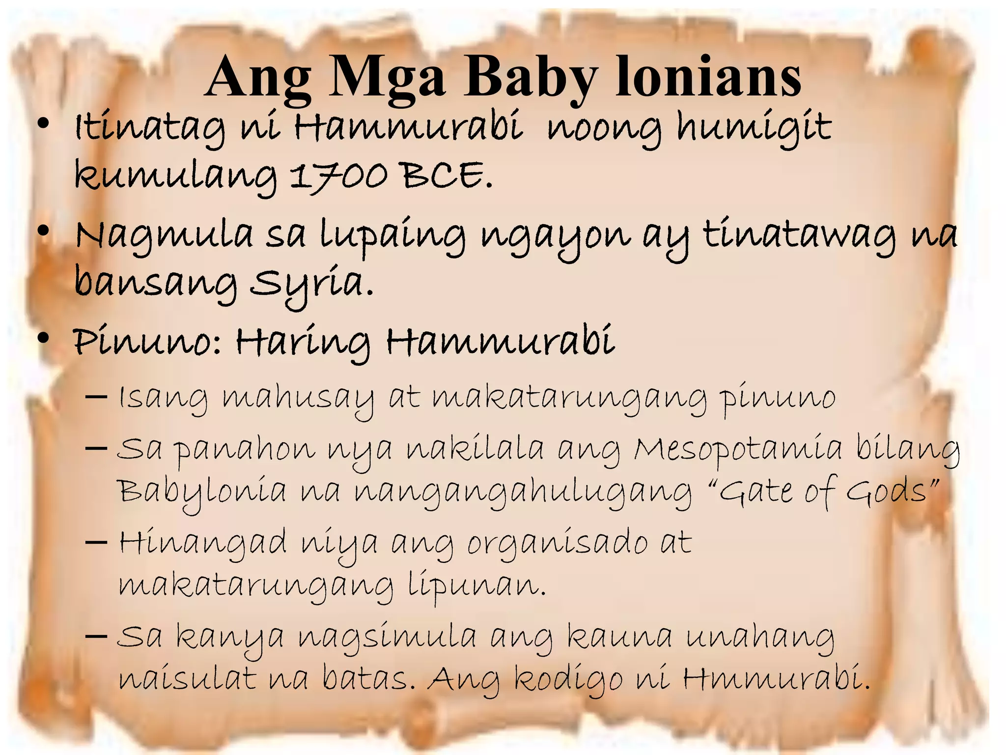Mga sinaunang kabihasnan sa asya | PPTX