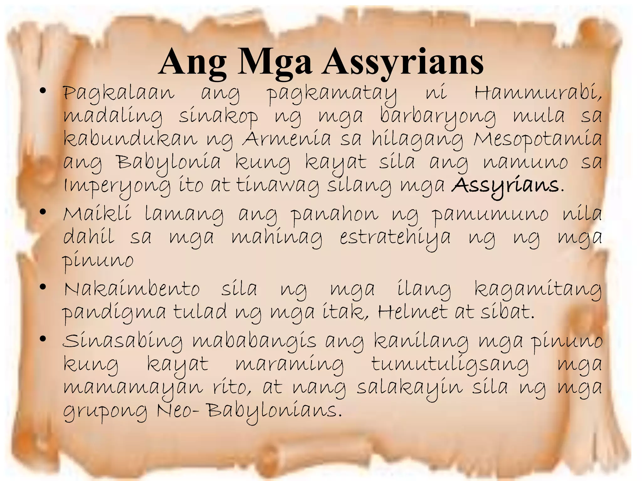 Mga sinaunang kabihasnan sa asya | PPTX