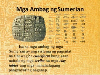Mga Sinaunang Kabihasnan sa Asya (SUMER,INDUS at SHANG) | PPTX