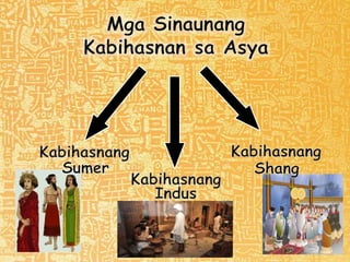 Mga Sinaunang Kabihasnan Sa Asya
