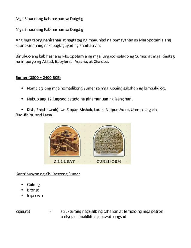Mga Sinaunang Kabihasnan sa Daigdig.docx new.docx