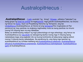Mga sinaunang tao sa daigdig | PPTX