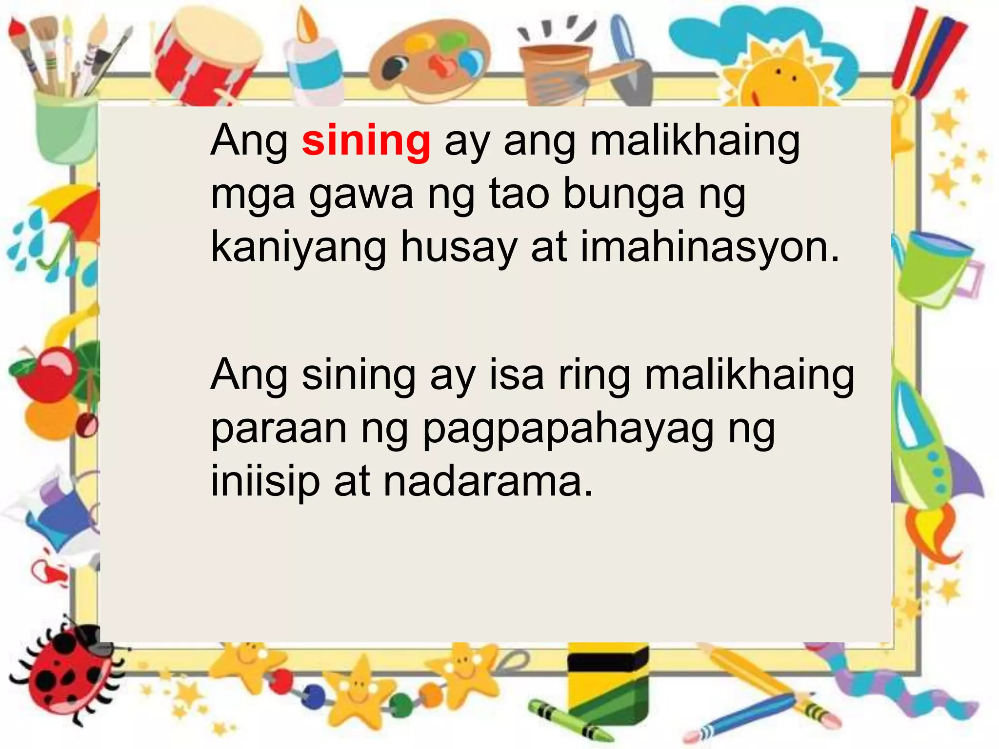 Mga Sining sa Aking Komunidad | PPTX