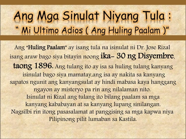 Mga Sinulat ni Dr. Jose Rizal | PPTX