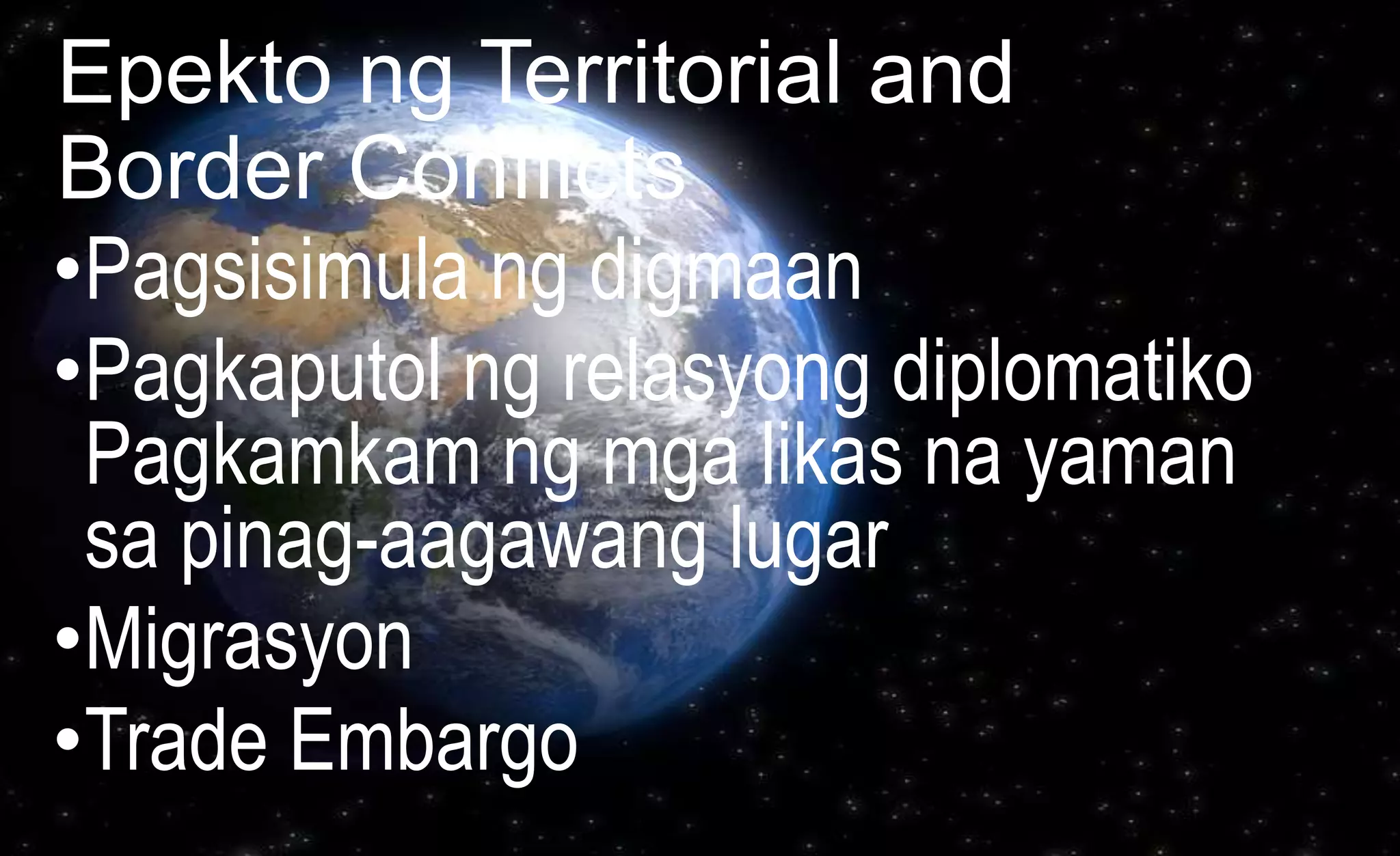 Mga Suliraning Teritoryal at Pang-Hangganan | PPTX