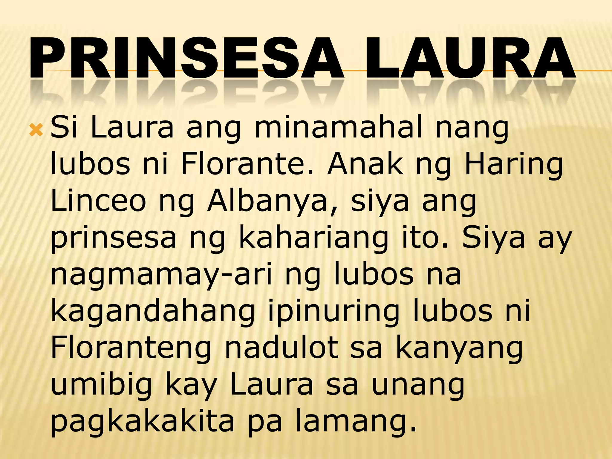 Mga tauhan ng florante at laura | PPTX
