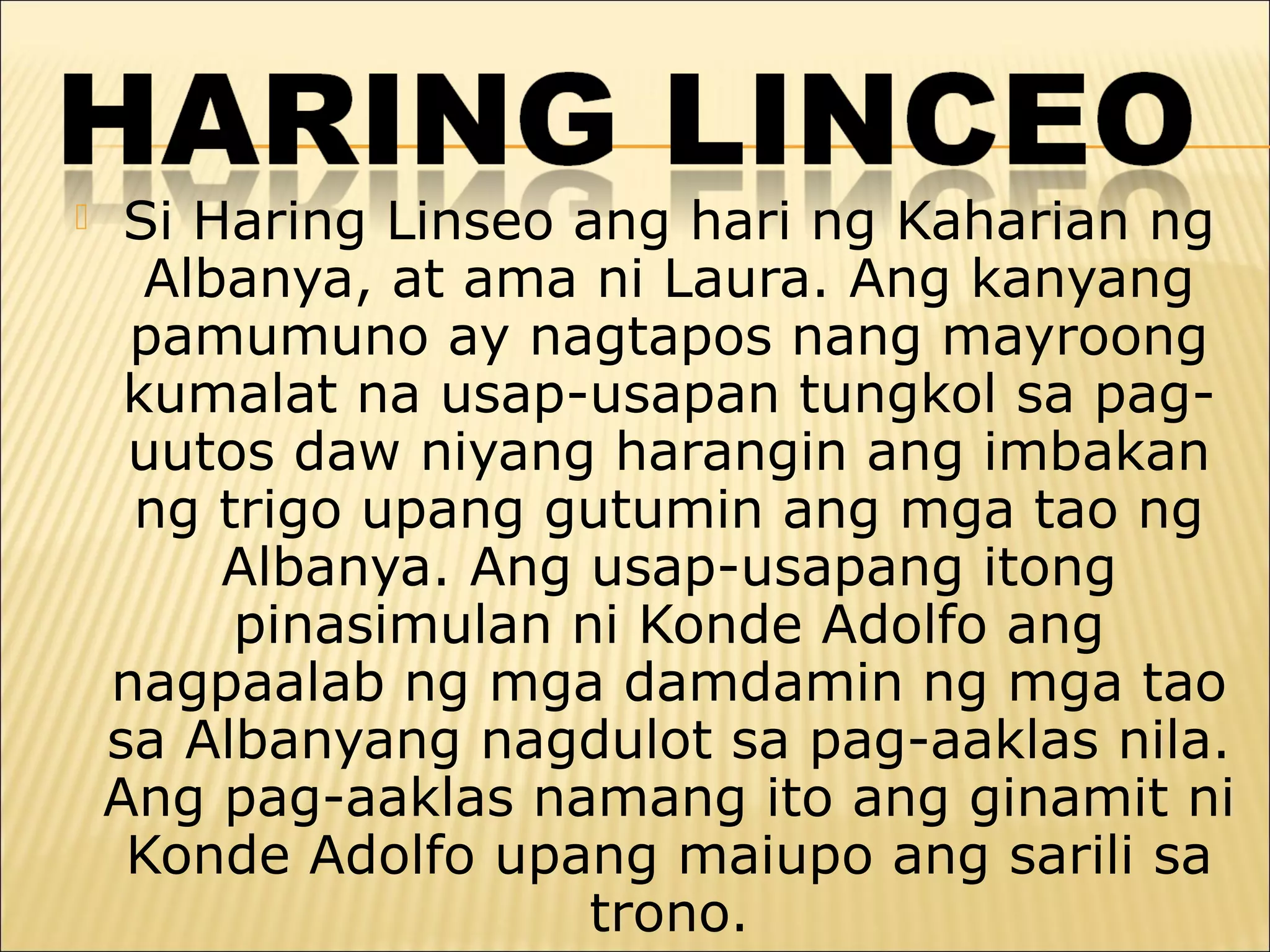 Mga Mahahalagang Tauhan sa Florante at Laura | PPT