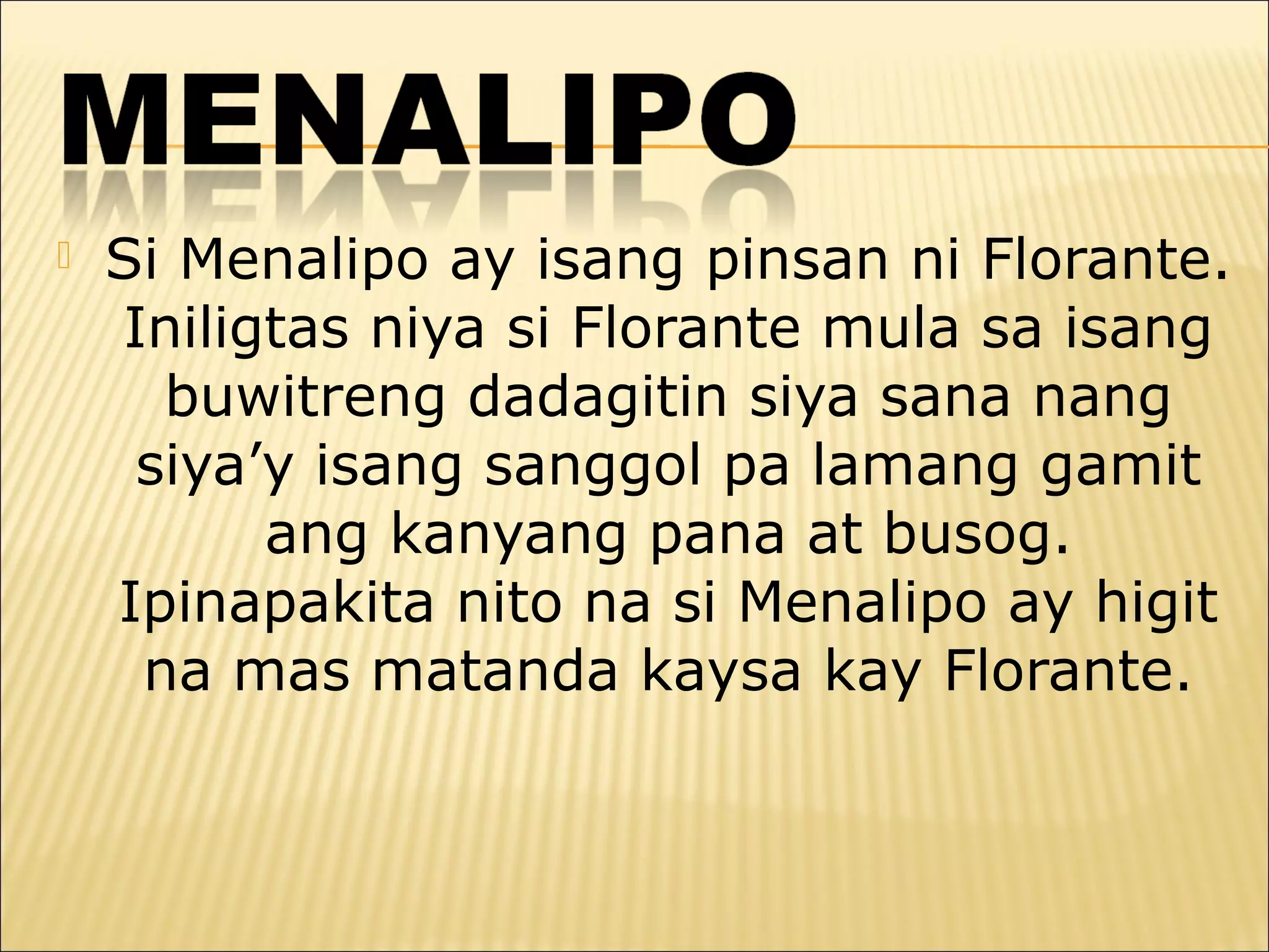 Mga Mahahalagang Tauhan sa Florante at Laura | PPT