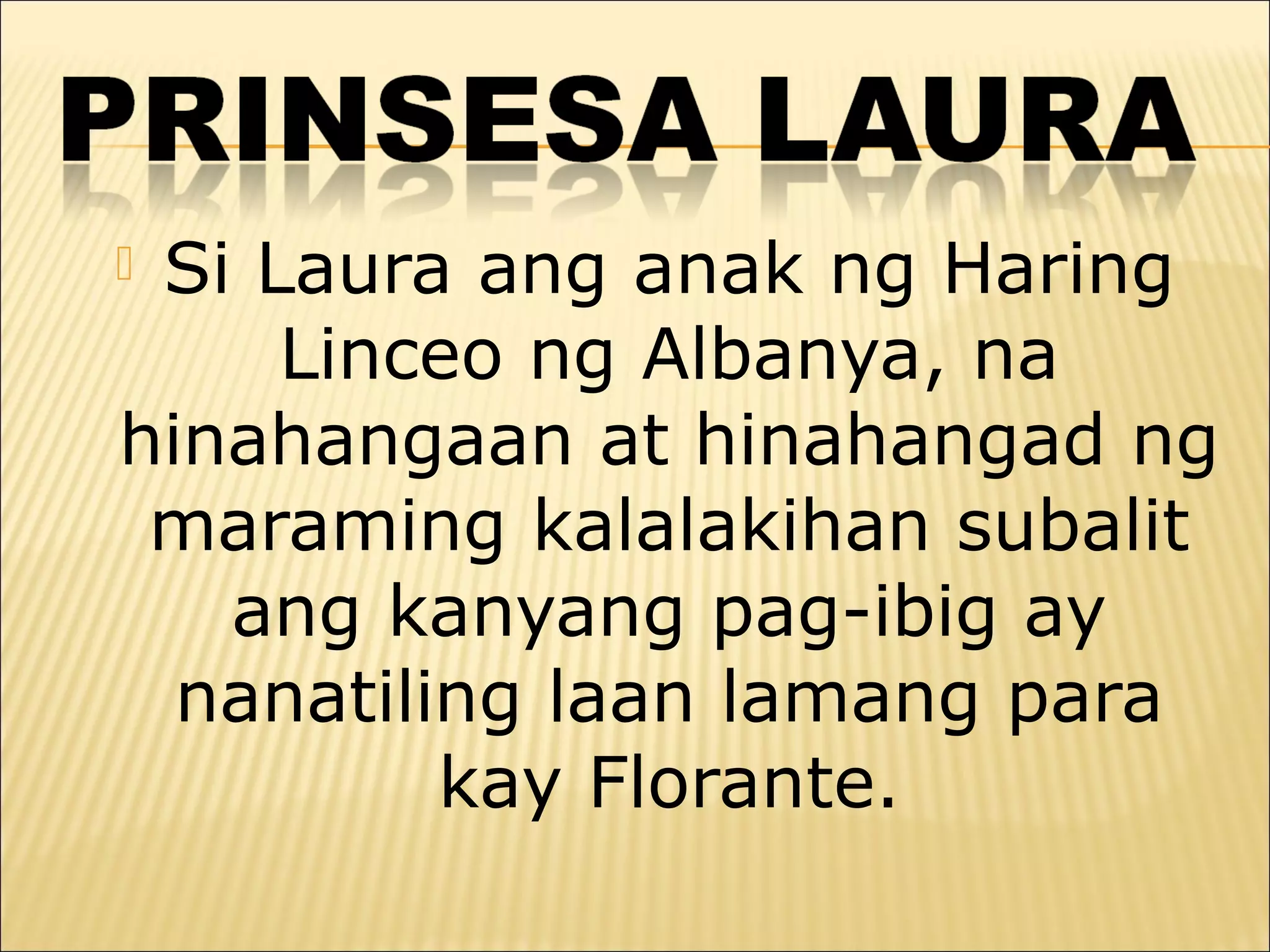 Mga Mahahalagang Tauhan sa Florante at Laura | PPT