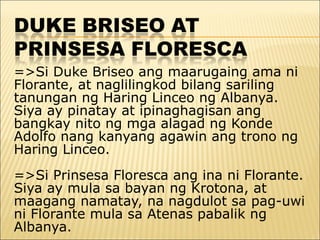 Mga Mahahalagang Tauhan sa Florante at Laura | PPT