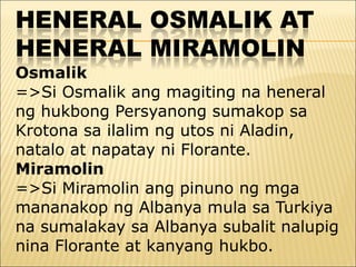 Mga Mahahalagang Tauhan sa Florante at Laura | PPT