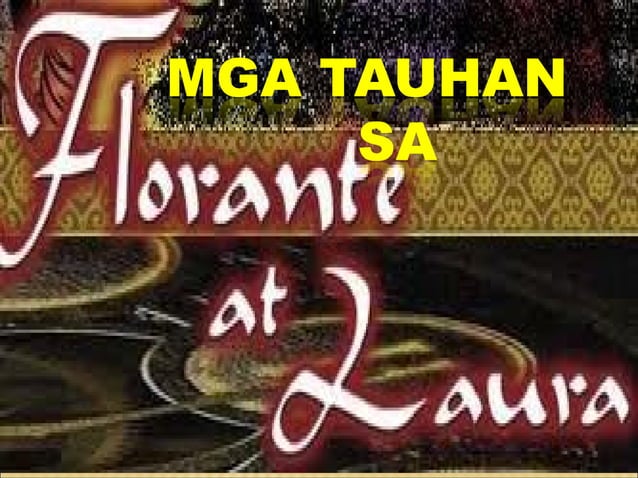 Mga Mahahalagang Tauhan sa Florante at Laura | PPT