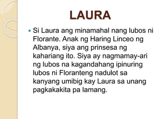 Mga Tauhan sa Florante at Laura | PPTX