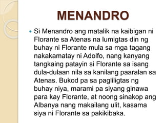 Mga Tauhan sa Florante at Laura | PPTX