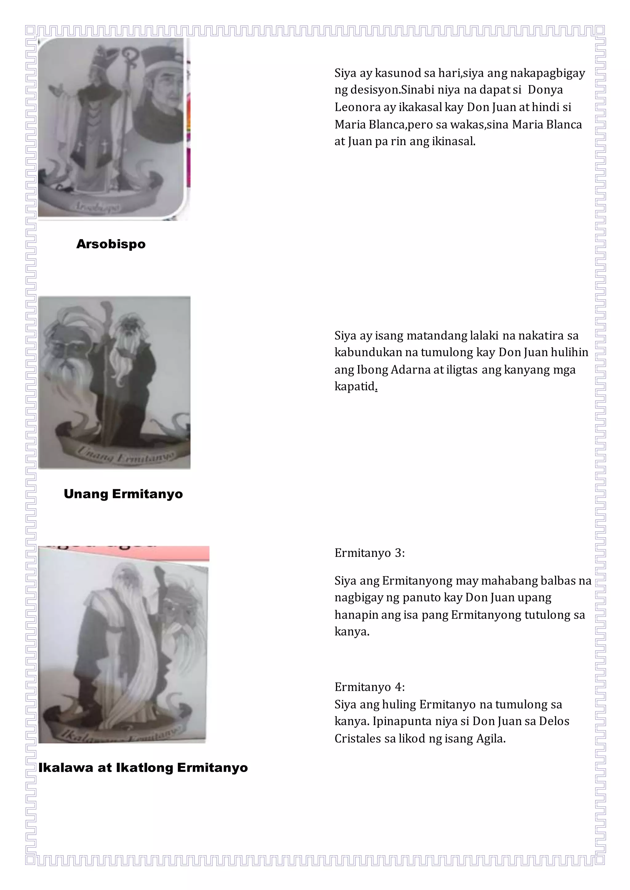 Mga tauhan sa_ibong_adarna | DOCX